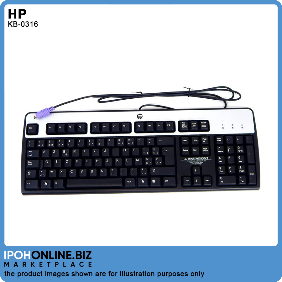 HP (KB-0316) 104 Key PS/2 Wired Connect Keyboard