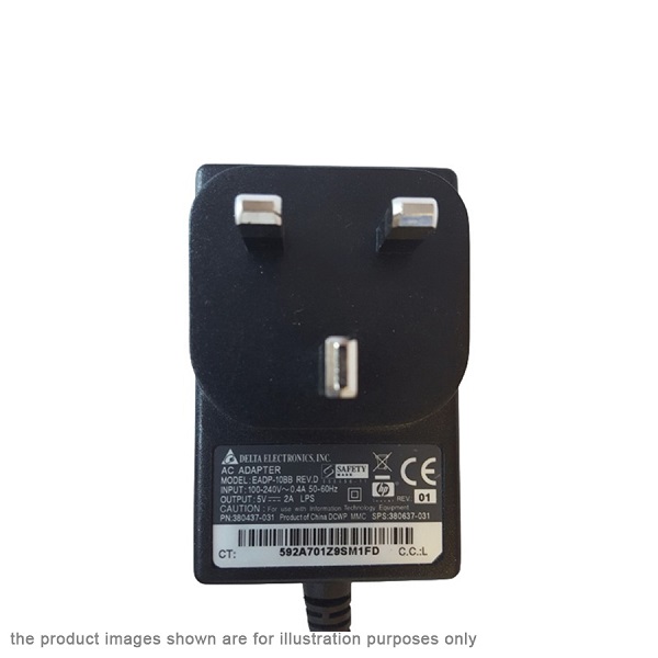 AC 100V-240V To DC 5V 2A Switching power supply Adaptor 3 Pin UK plug ...